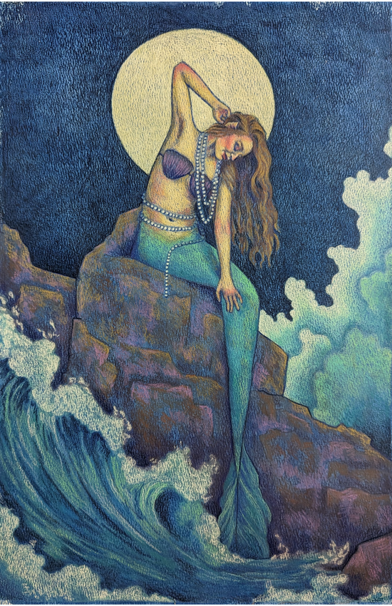 Magical Mermaid Art Print | Elizabeth Guilford Art